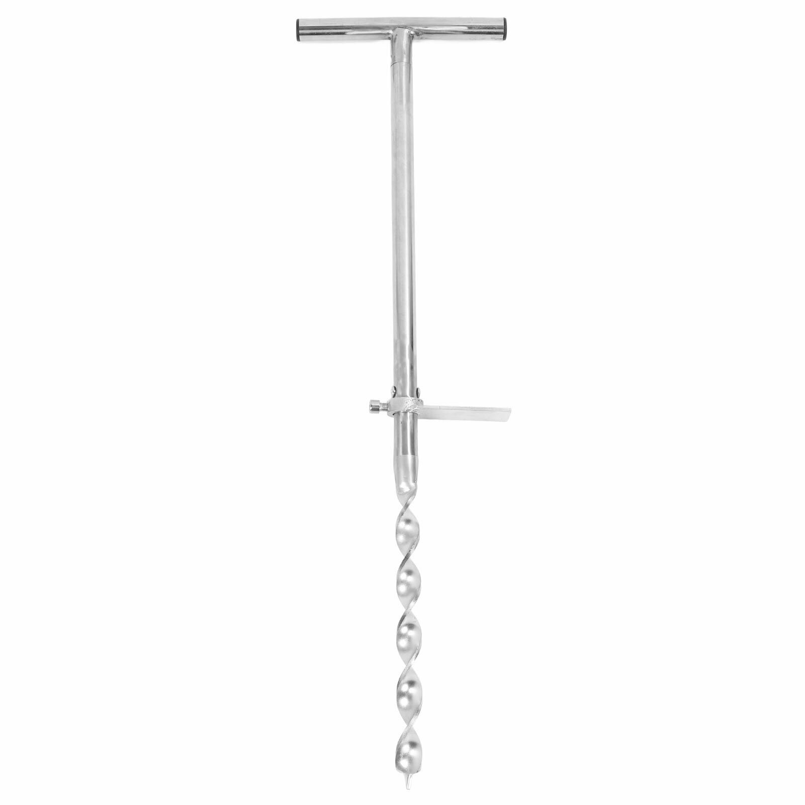 Набор для отбора почвенных проб с нержавеющей сталью, T-образная рукоятка, 2 сумки для образцов, для влажных и неповрежденных почв