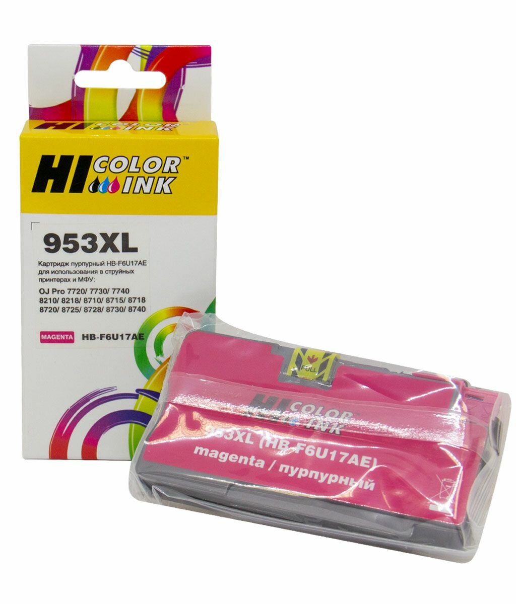 Картридж Hi-Black (HB-F6U17AE) для HP пурпурный