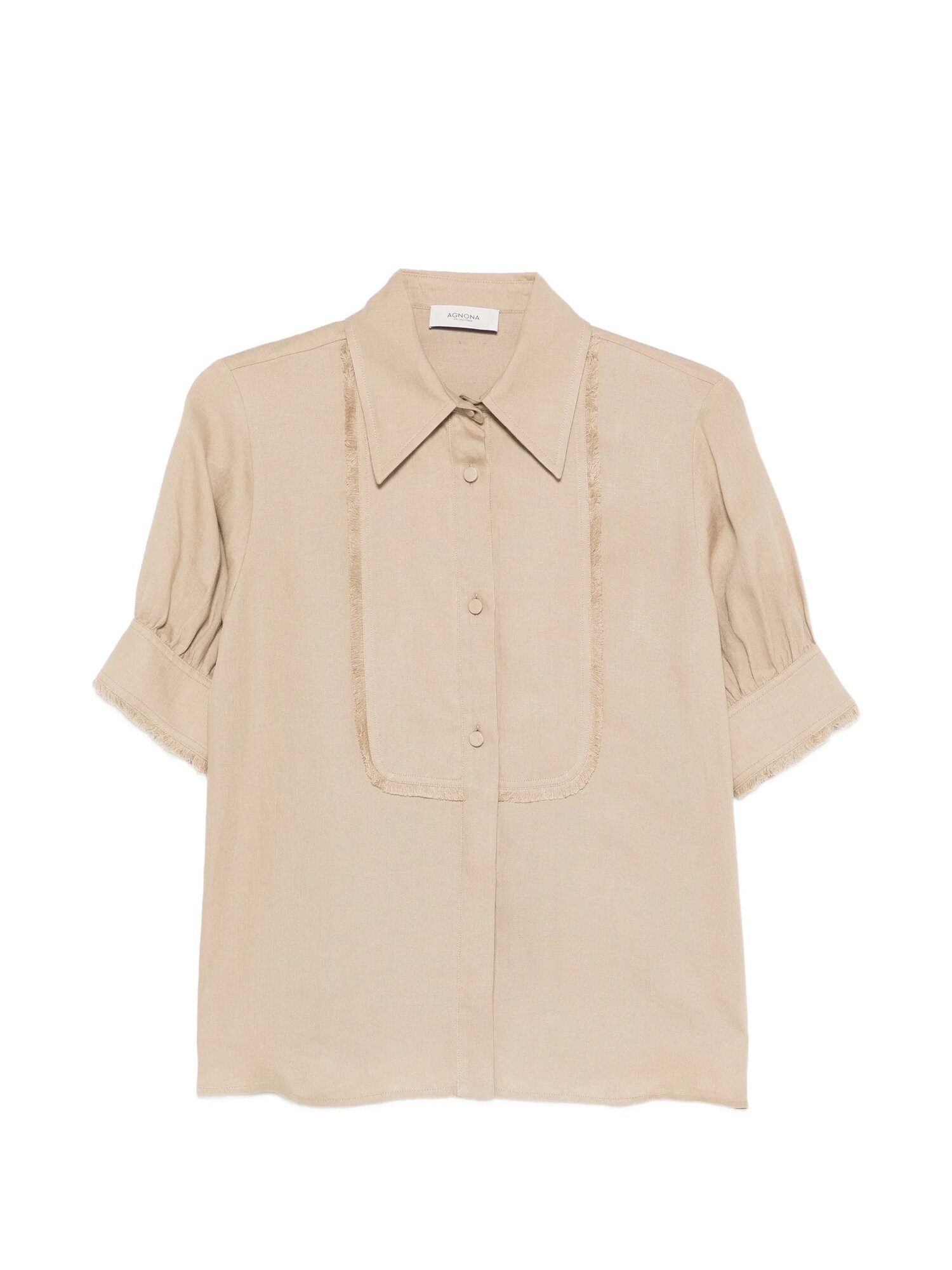 Рубашка Buttoned fringed shirt