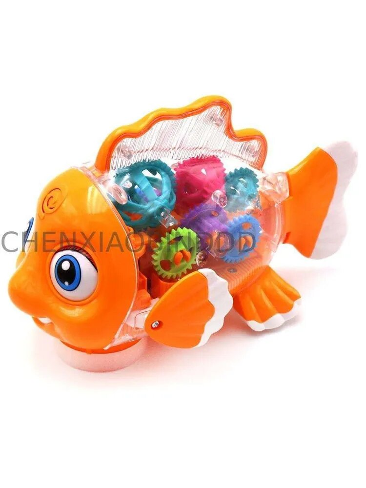 Игрушка развивающая Рыбка, свет/звук, работает от батареек, Funky Toys