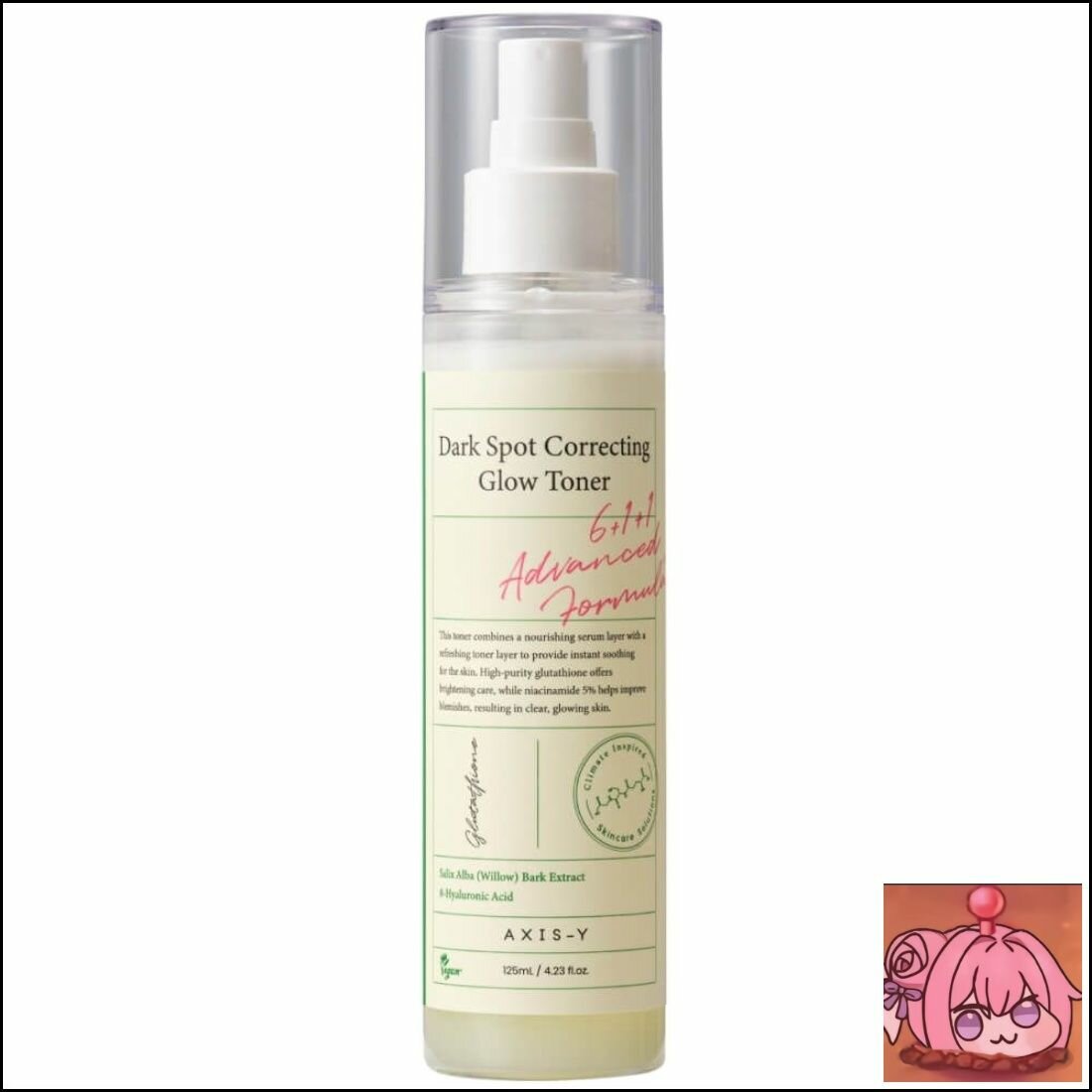 Осветляющий тонер-мист от постакне AXIS-Y Dark Spot Correcting Glow Toner/ 125ML