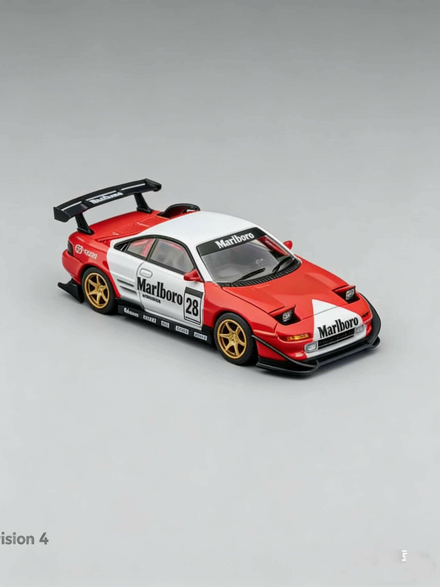 Металлическая модель автомобиля Micro Turbo Тойота MR2 SW20 (масштаб 1:64)