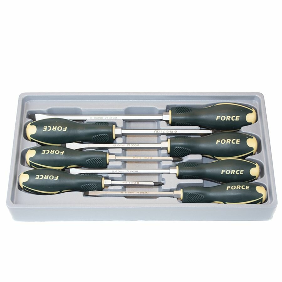 Набор силовых отверток Force, магнитные, 7 предметов F-20714