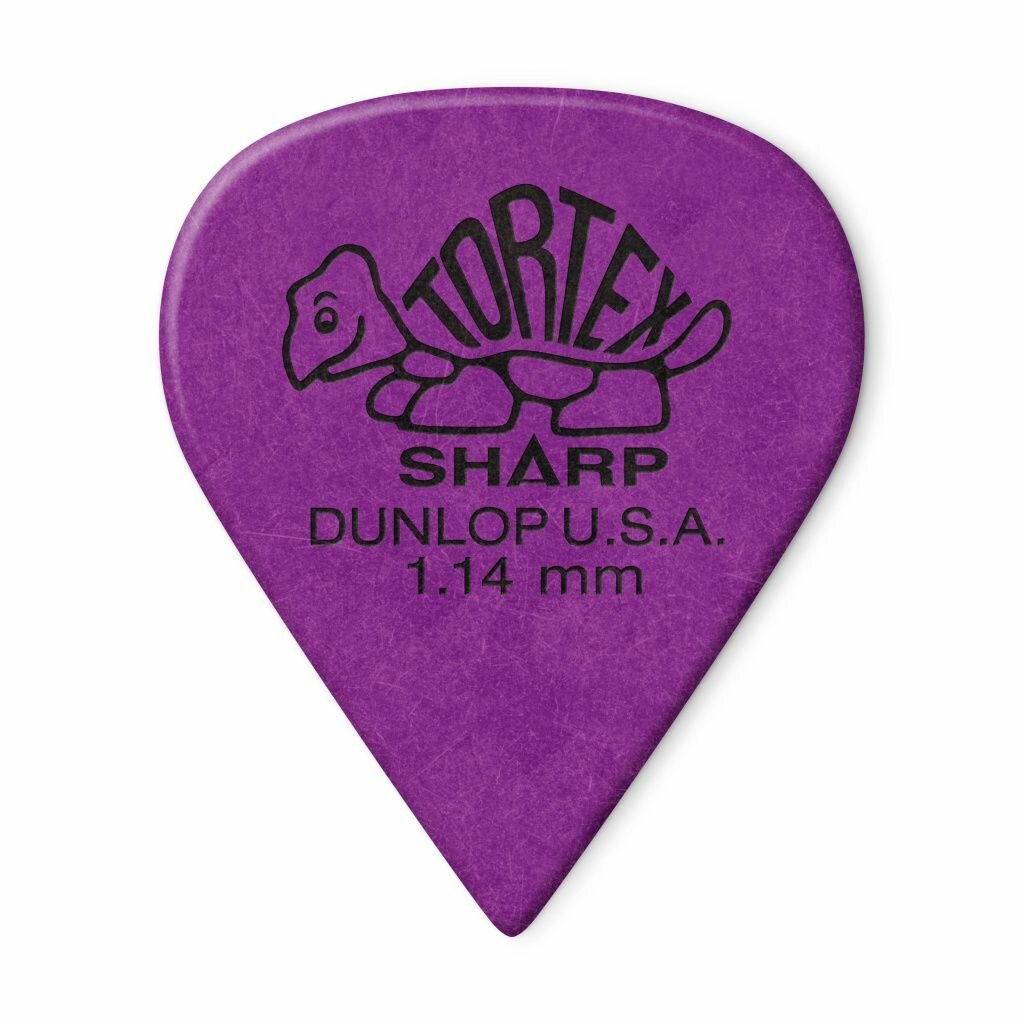 Медиатор для гитары, Dunlop Tortex Sharp, 1.14мм, 412P1.14