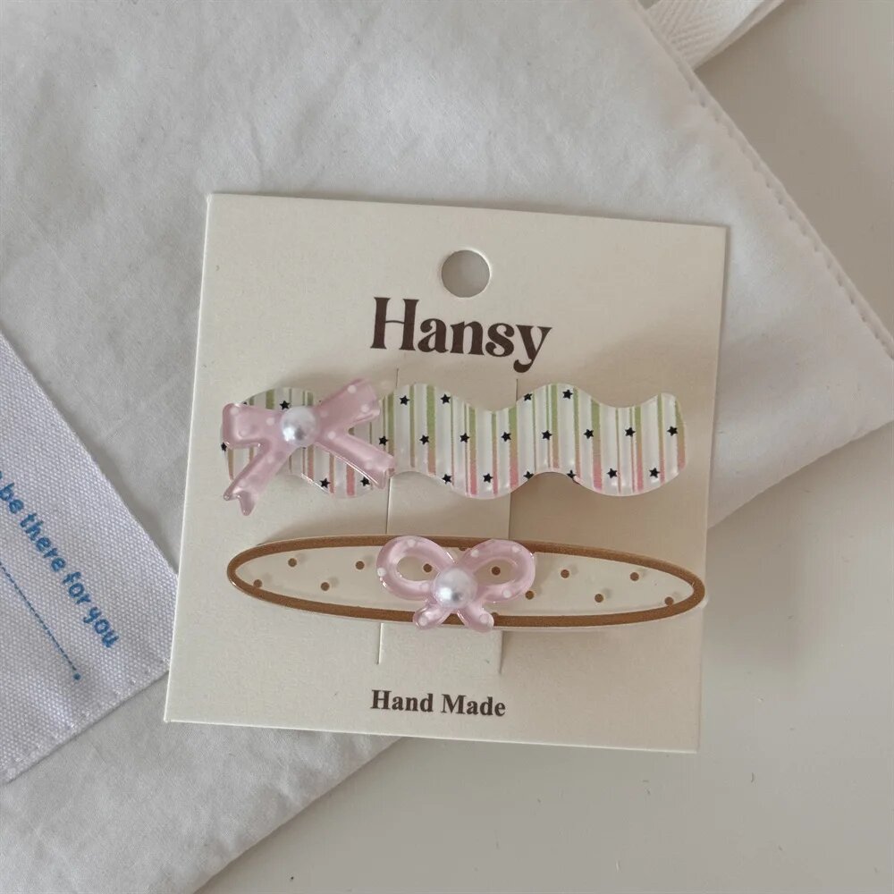 Розовые заколки-утконосы Hansy, 2/3 шт, Color: bltybd hy