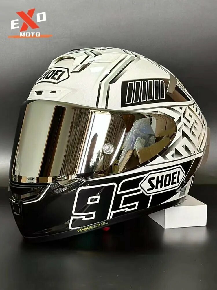 Shoei Мотошлем, цвет: белый, черный, размер: L