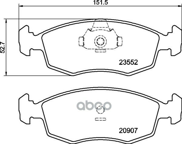 Колодки тормозные дисковые передн. ALBEA (178_) ALBEA PALIO (178BX) PALIO Stufenheck (178_) PALIO Se Mintex арт. mdb2076