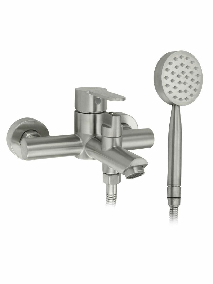 Магнус - Смеситель в ванную, короткий излив, шаровый, из нержавеющей стали марки 304