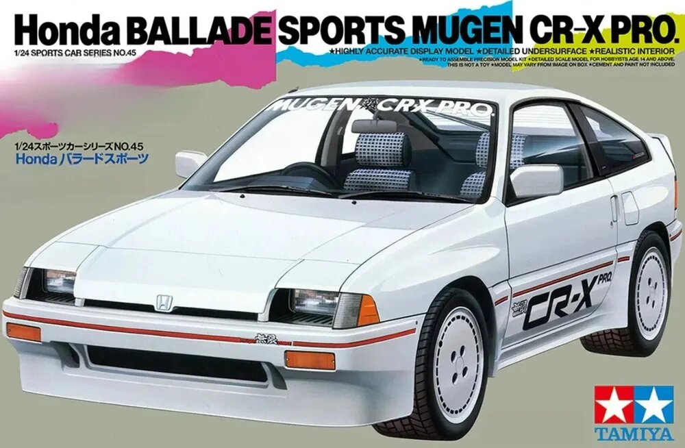 Tamiya TA24045 1/24 BALLADE SPORTS Mugen CR-X Pro сборная модель автомобилей