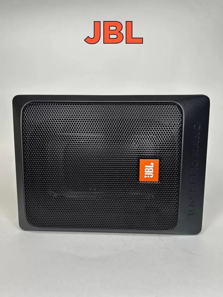 Сабвуфер автомобильный JBL BASS PRO NANO, активный, 200 Вт, черный матовый, Китай — фото 1
