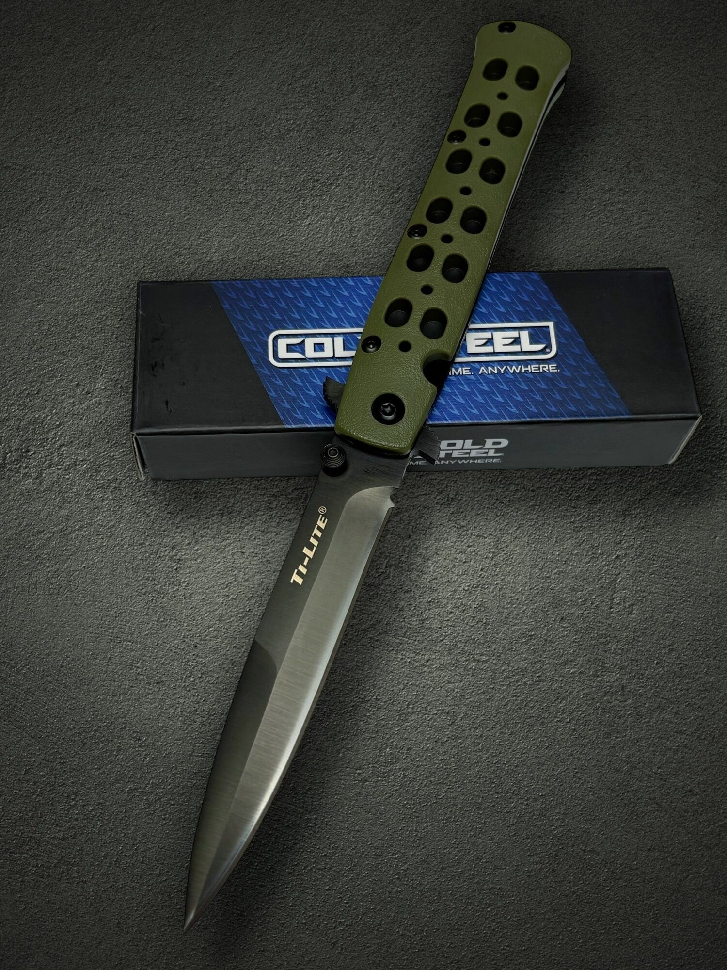 Складной нож Ti-Lite IV OD Green / Black, CS-26SP-ODBK