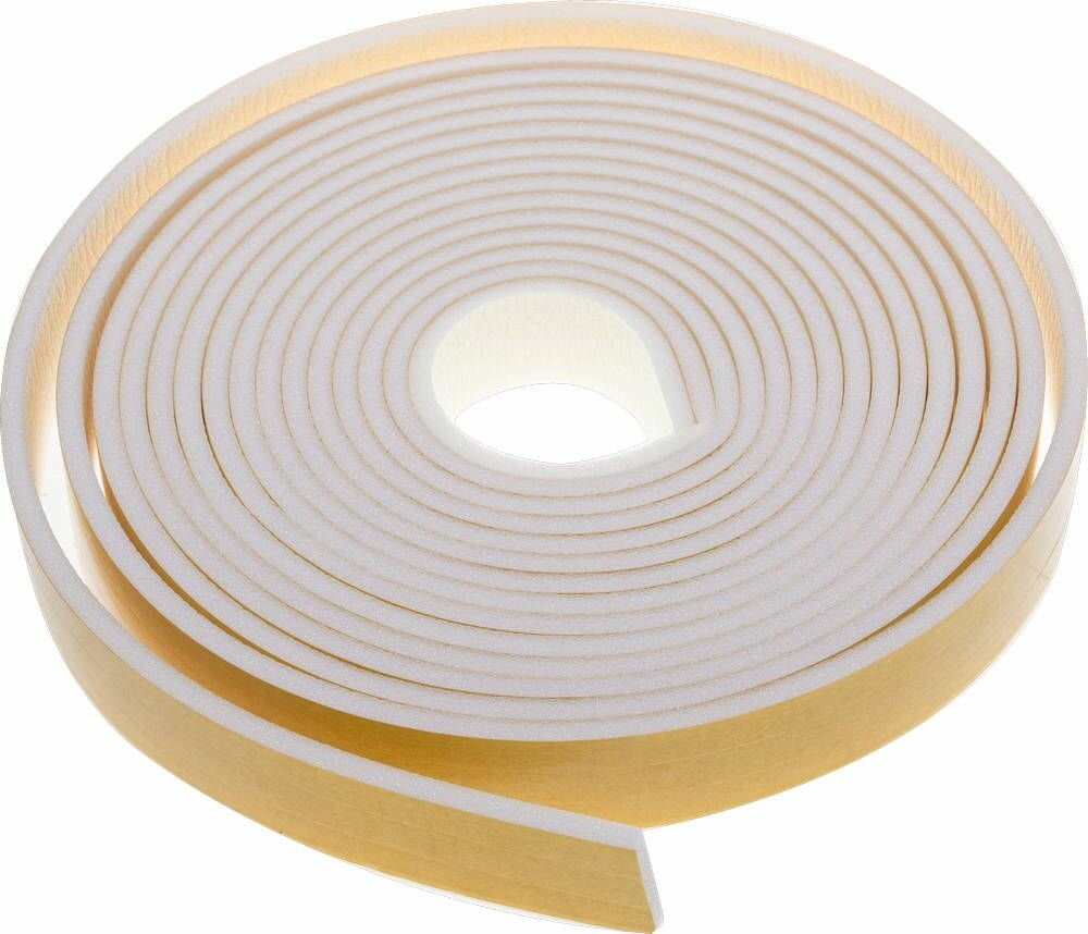 Уплотнитель поролоновый Без ТМ Сечение 8x18 мм, длина 14 м самоклеящийся для самостоятельного монтажа