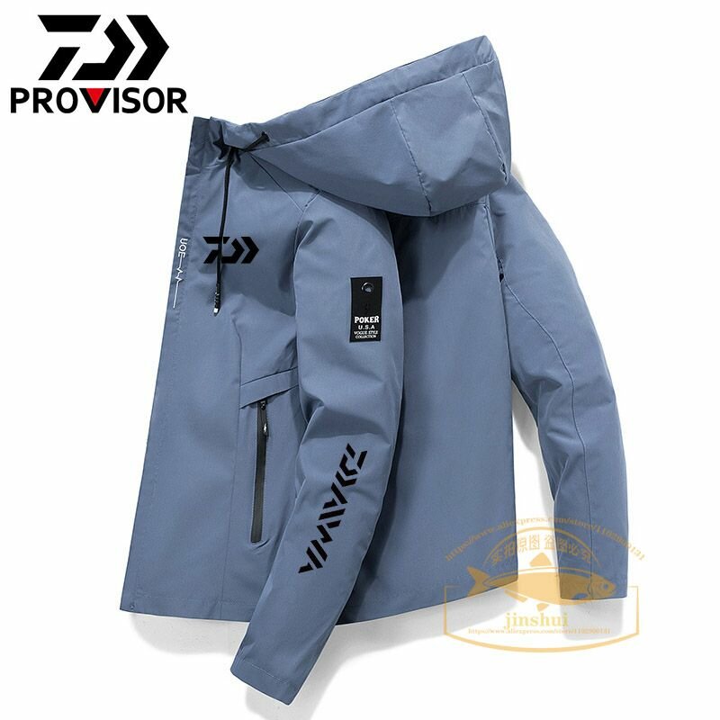 Мужская походная куртка daiwa, для отдыха, рыбалки, 2024/рыболовная куртка с капюшоном