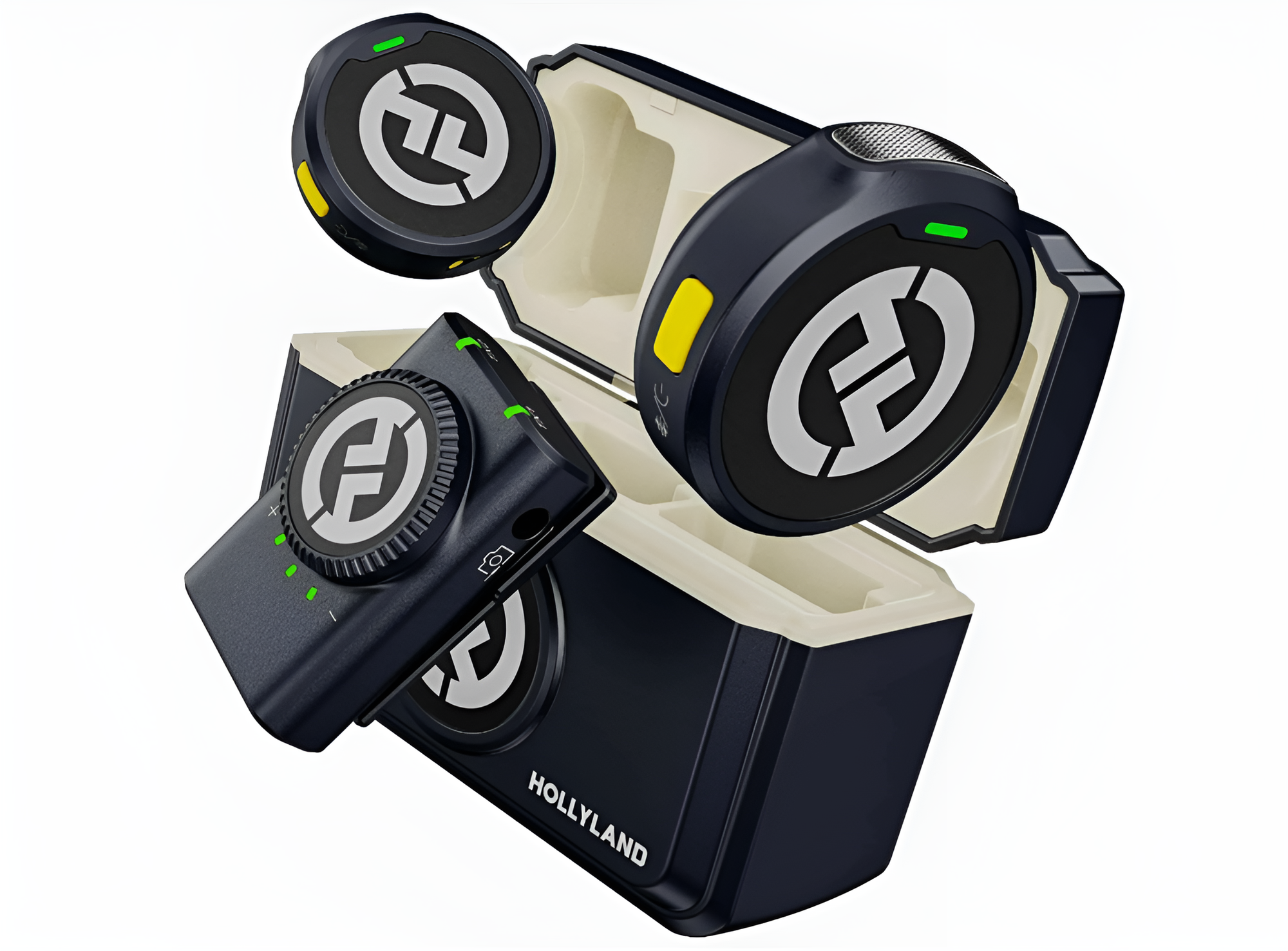 Радиосистема HOLLYLAND Lark M2 Combo, конденсаторный петличный микрофон, USB, черная