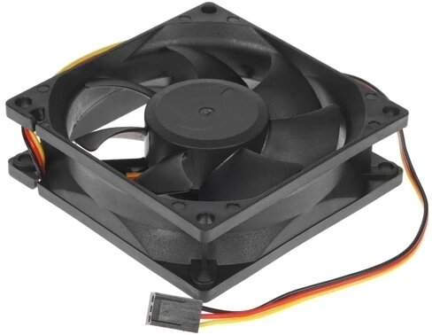 Вентилятор для корпуса Gembird 80x80x25, гидрод, тихий, 3 pin/4pin Molex, провод 30 см (S8025H-3P4M)
