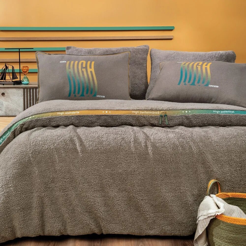 Yatas Bedding Комплект постельного белья, Вареный хлопок, Двуспальный, наволочки 50x70