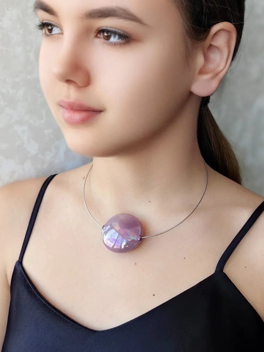 Колье, стекло, муранское стекло