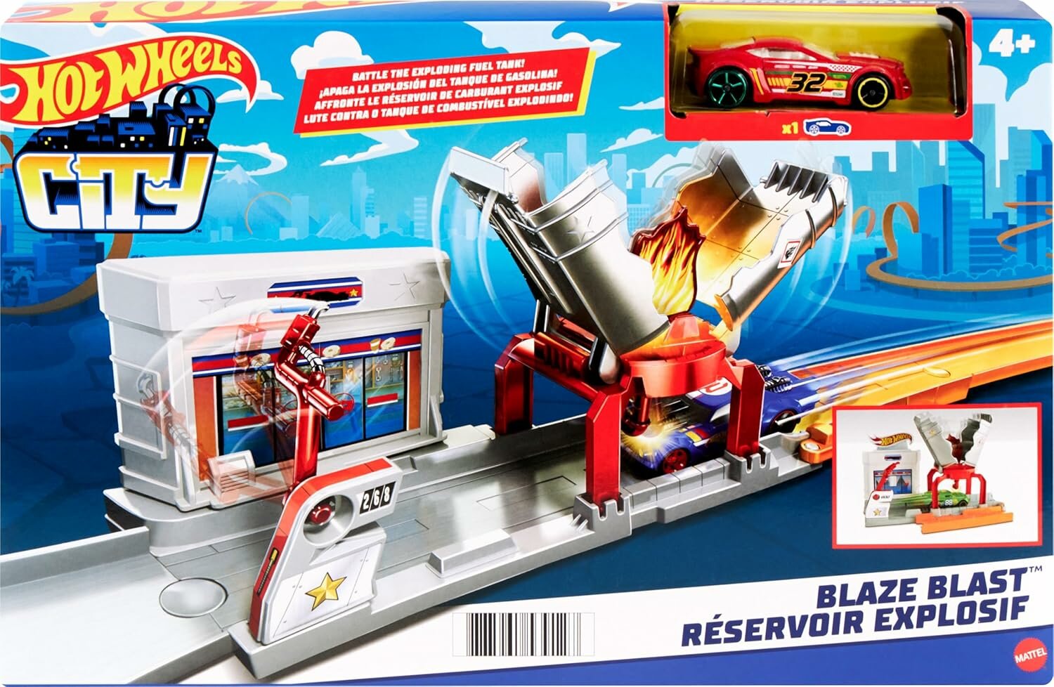 Игровой набор Трек Hot Wheels Blaze Blast Playset FJN34_FJN36, от 3х лет