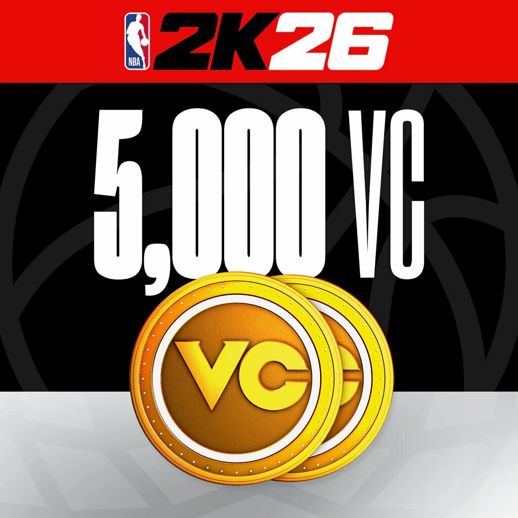 Дополнение NBA 2K26 5,000 Virtual Currency Pack, цифровое издание PlayStation 4 и PlayStation 5, регион Индия / код пополнения баланса