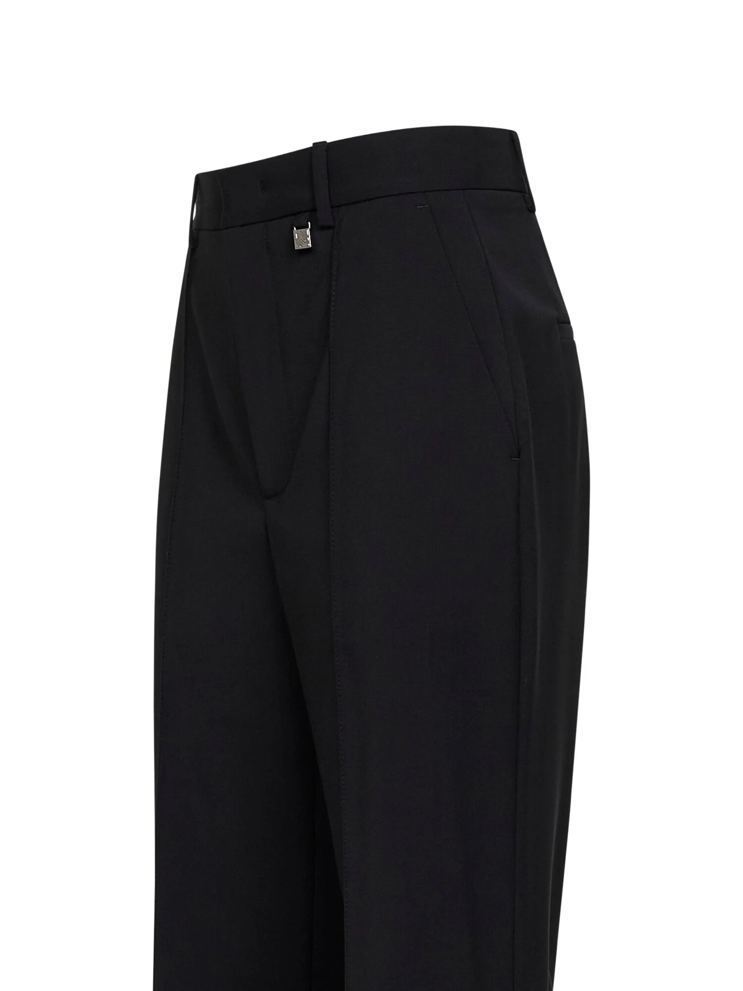 Брюки GIUSEPPE DI MORABITO Pleated flared trousers, размер 38, black/black — фото 1