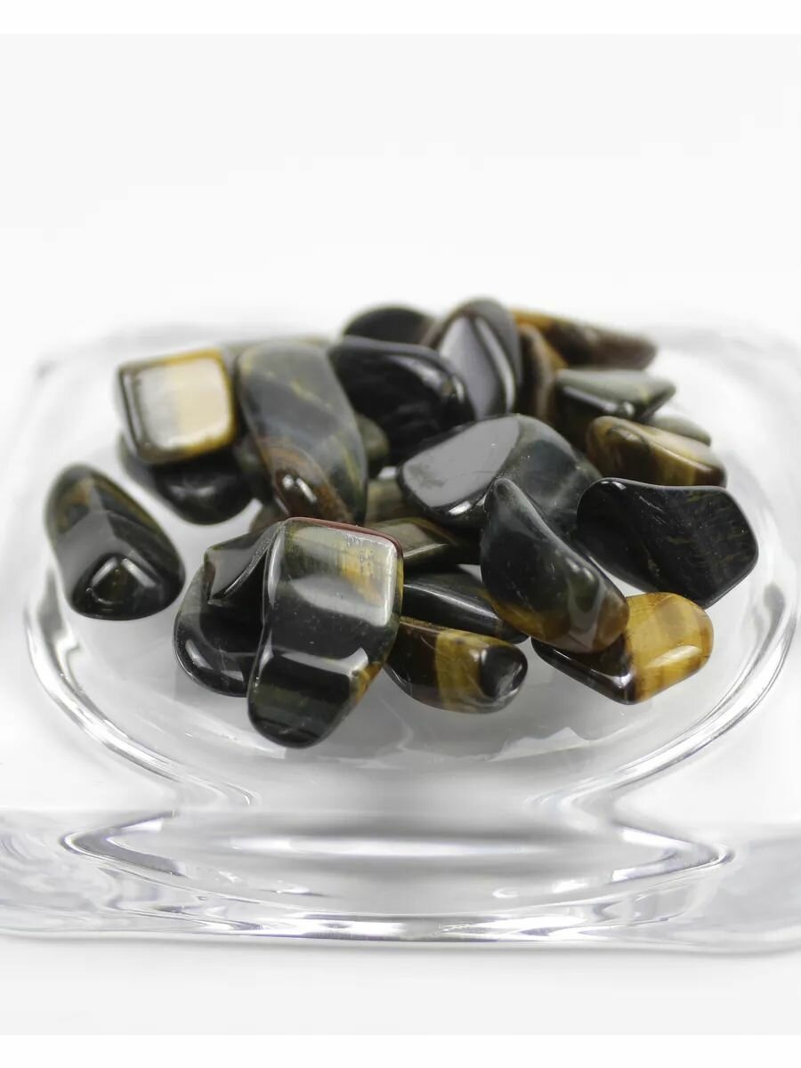 Набор натуральных камней Тигрово-соколиный глаз S 150 г