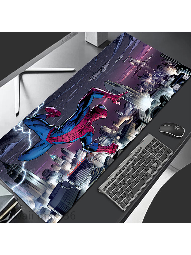 Spider-Man Настольный ковер из фильма Marvel "Человек-паук", коврик для мыши с клавиатурой для ноутбука, размер 40x90xxl