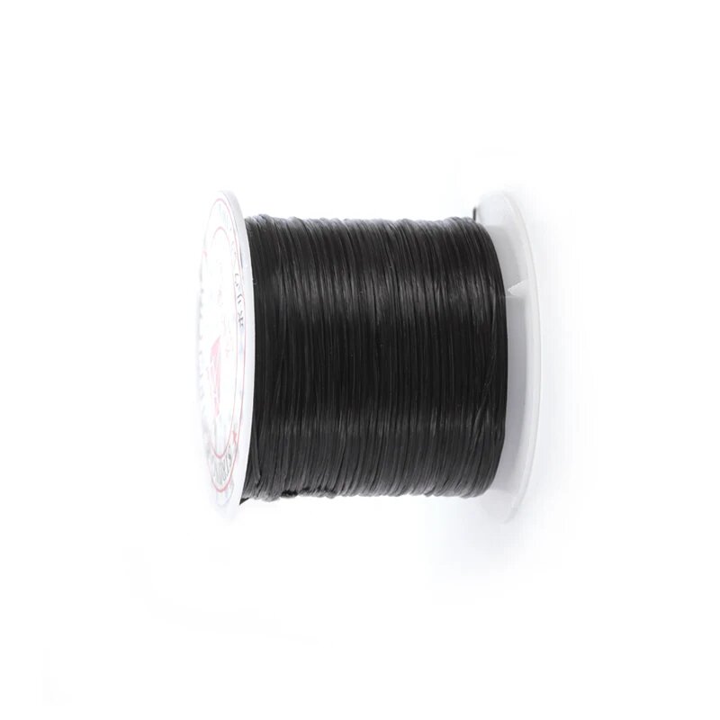 Эластичная нейлоновая нить для бижутерии 100 м black 1mmX10M