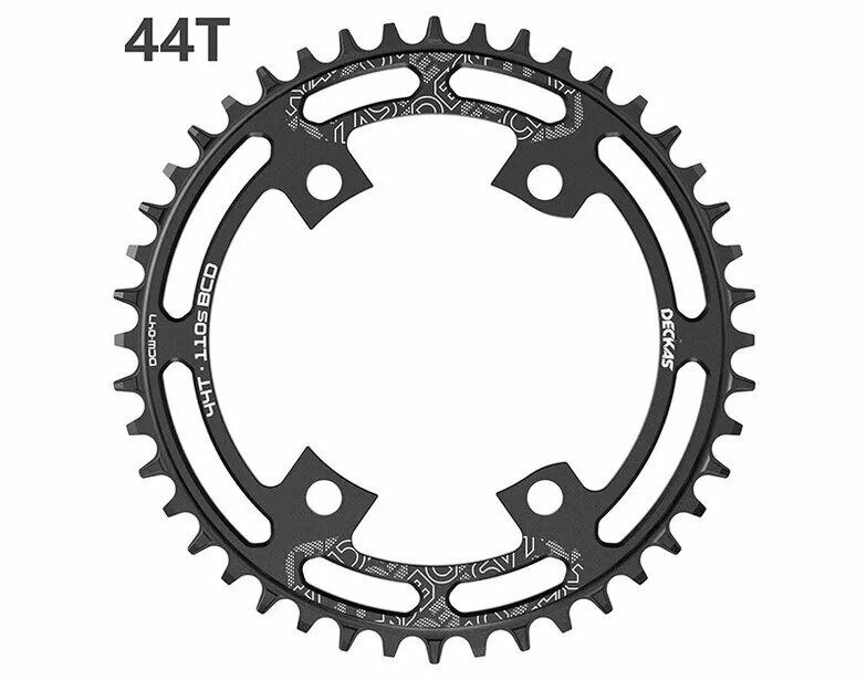 DECKAS Звездочка велосипедная 44T, 110BCD, черная