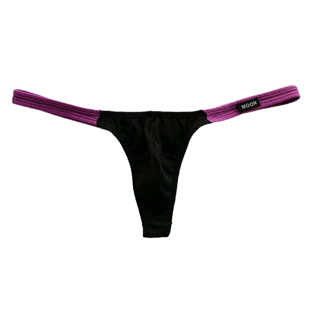 Трехмерная сумка для мальчиков, хлопковые эластичные мужские стринги с низкой талией, сексуальные одинарные стринги, модные футболки