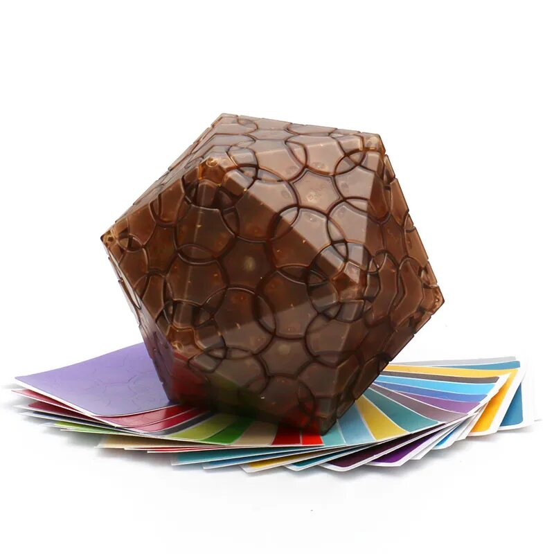 VeryPuzzle Icosahedral Clover Cube черный кубик Коричневый, F