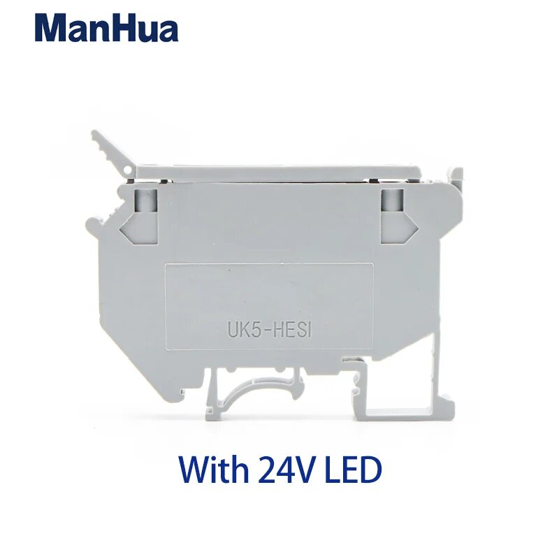 Клеммные блоки ManHua UK5-HESI 10 шт. Without Fuse, 10Pcs With 24V LED