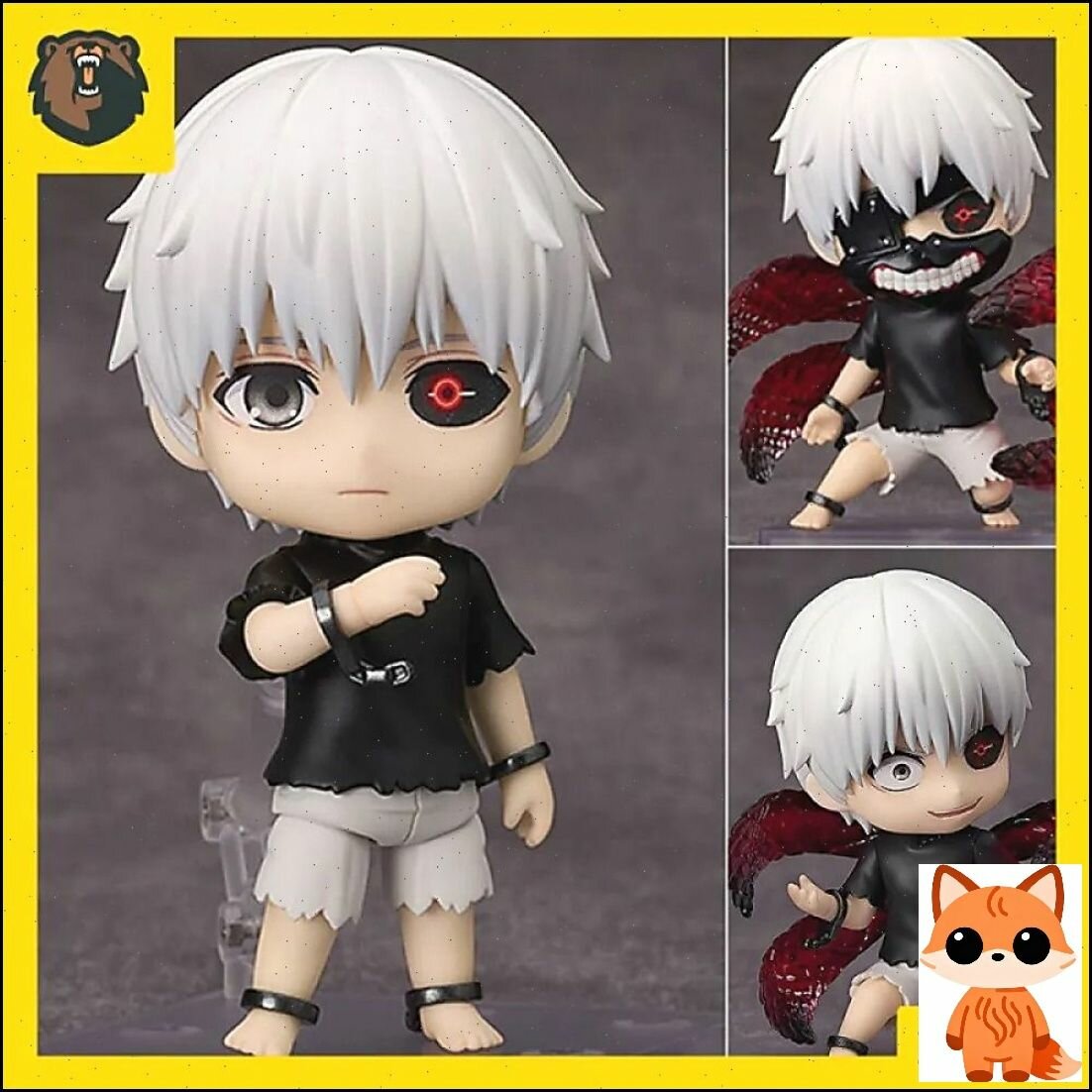 Фигурка Токийский Гуль Кен Канеки / Tokyo Ghoul Ken Kaneki Нендороид Подарок для фаната (10 см) 2734