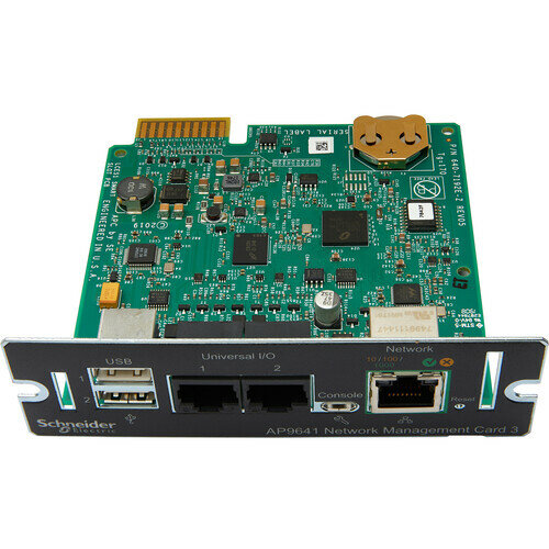 Карта сетевого управления ИБП APC by Schneider Electric AP9641 2хUSB 2хUIO 1хRJ-45