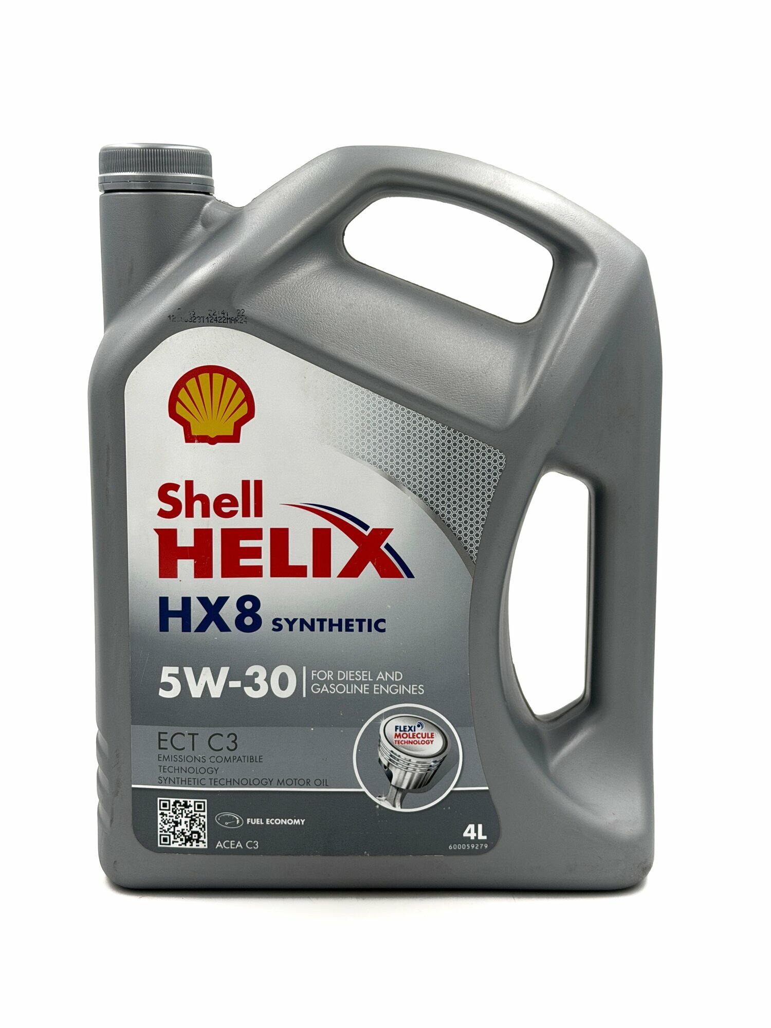 Масло моторное Shell Helix HX8 ECT C3 5W-30, 4 литра, синтетическое
