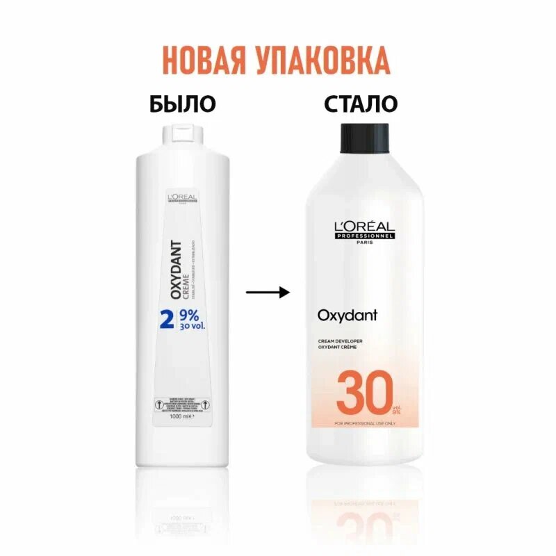 Loreal Professionnel Oxydant Creme 9% - Оксидент-крем, 1000 мл