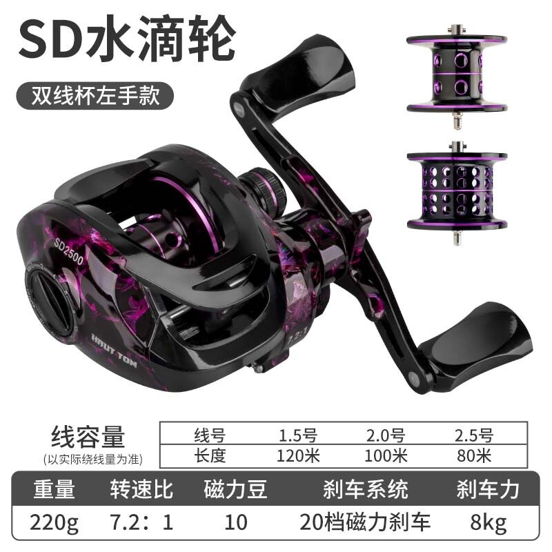 Рыболовная катушка Haodun, катушка для ловли на приманку, сигнализатор торможения, оптовая продажа катушек для ловли на приманку, катушка с глубокой шпулей, катушка для морской рыбалки, катушка для ловли с плота SD.
