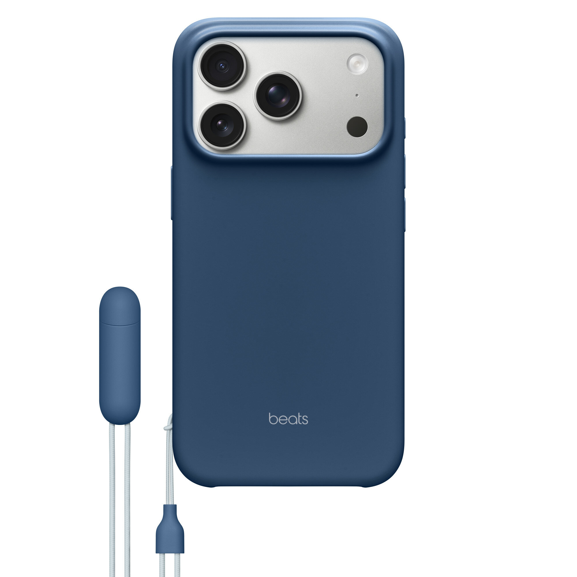Чехол Beats для iPhone 17 Pro Max Kickstand Case with MagSafe and Camera Control – Синий (Bedrock Blue)