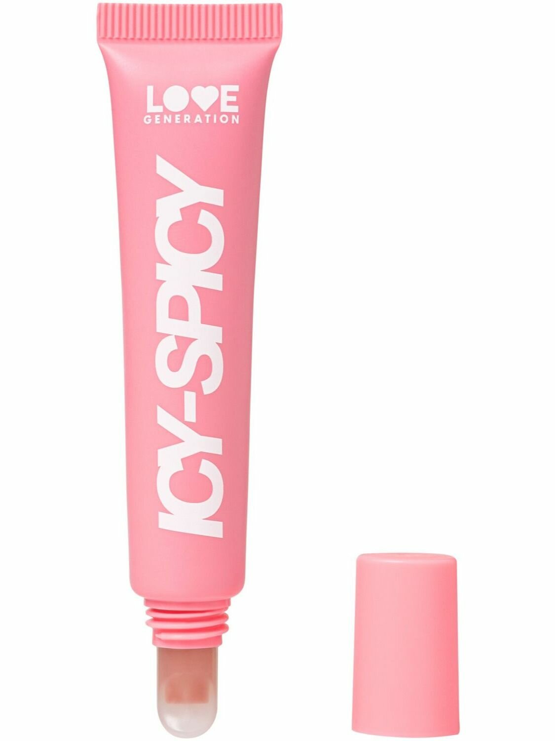Love Generation Блеск плампер для губ Тон 06 Бежевый сияющий Icy-spicy глянцевый, с эффектом увеличения объема губ, 7 мл