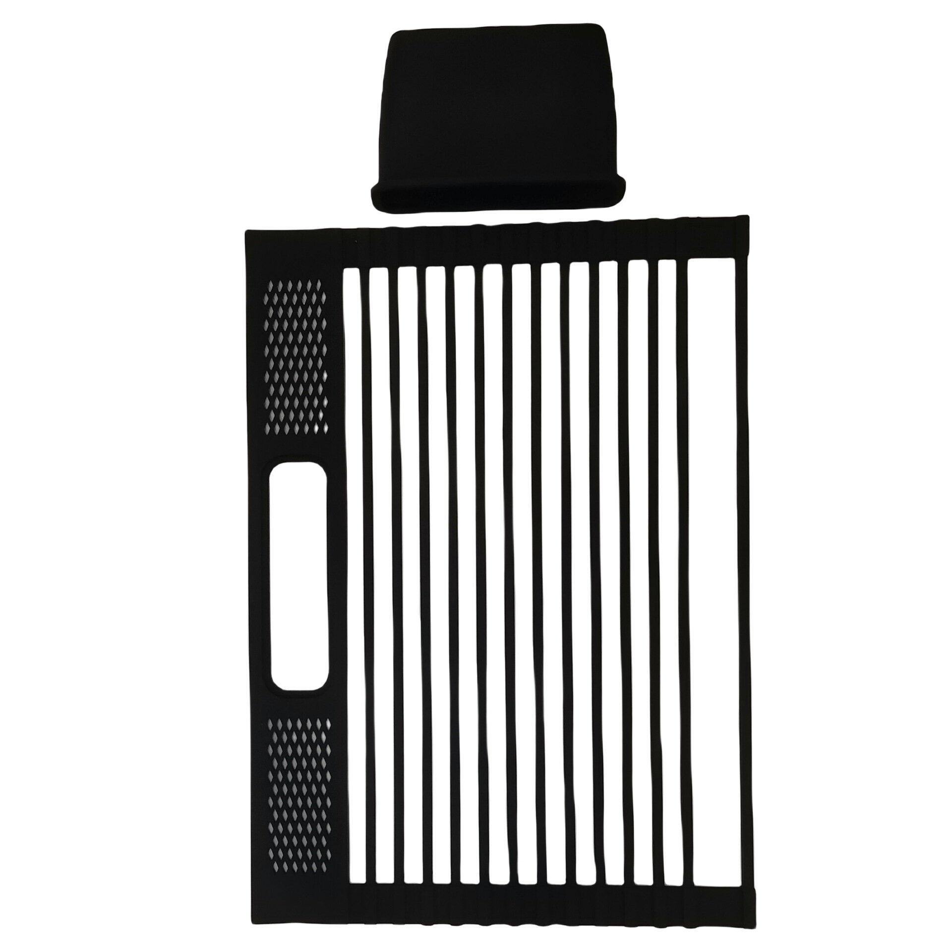 Кухонная силиконовая черная дренажная корзина в форме ромба, подставка для посуды, фильтр для воды в раковине, складная силиконовая дренажная корзина для раковины.