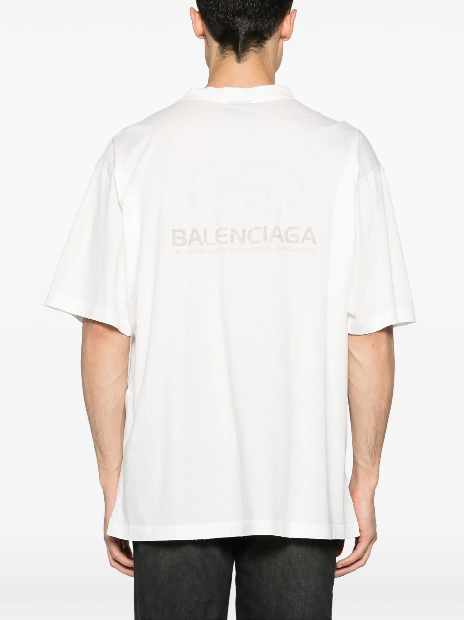 Футболка BALENCIAGA, размер M, белый, — фото 1