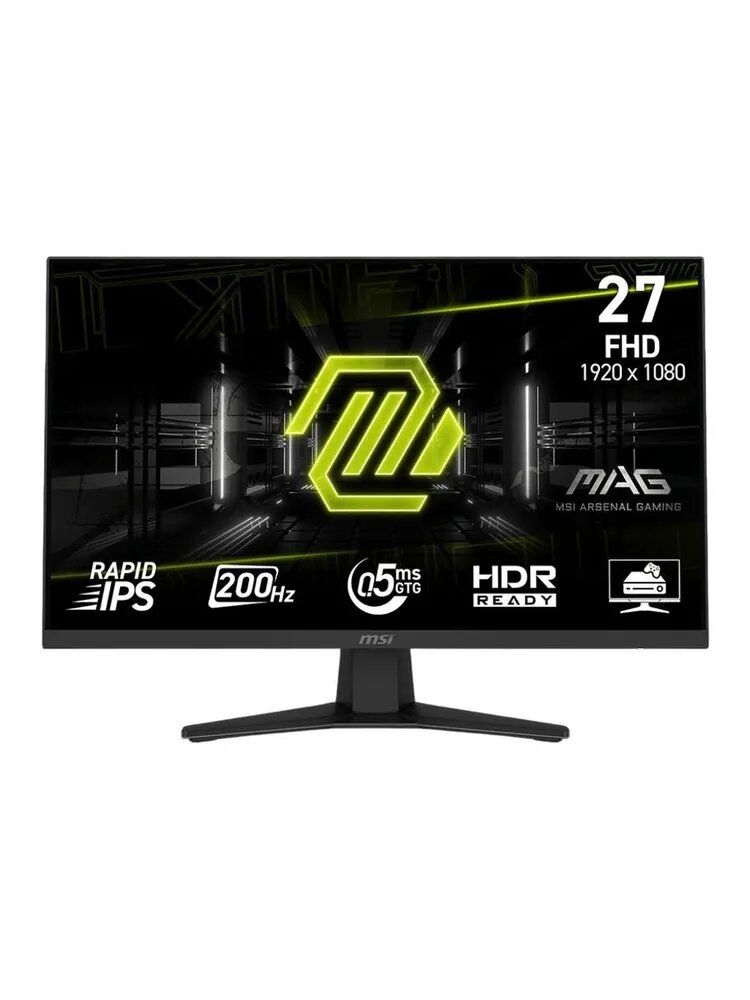 MSI 27" Монитор MAG 274F, 200 Hz + 0.5 ms (GtG), Adaptive-Sync, HDR Ready，Night Vision / AI Vision, черный, темно-серый