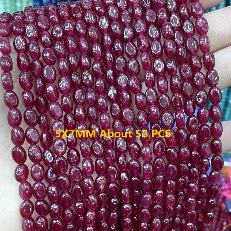 Натуральный камень, халцедон, рубин, красный, изумруд, халцедон, овальные граненые квадратные бусины-разделители для изготовления ювелирных изделий, браслет, ожерелье