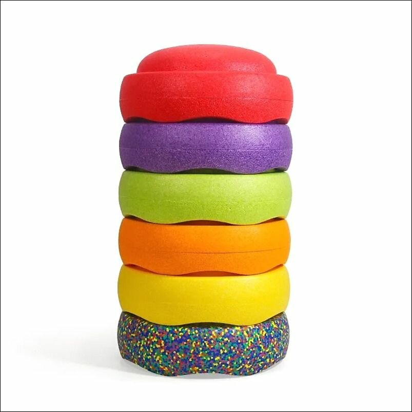 Балансир для детей/Балансировочные полусферы детские для свободной игры 6шт. круговой