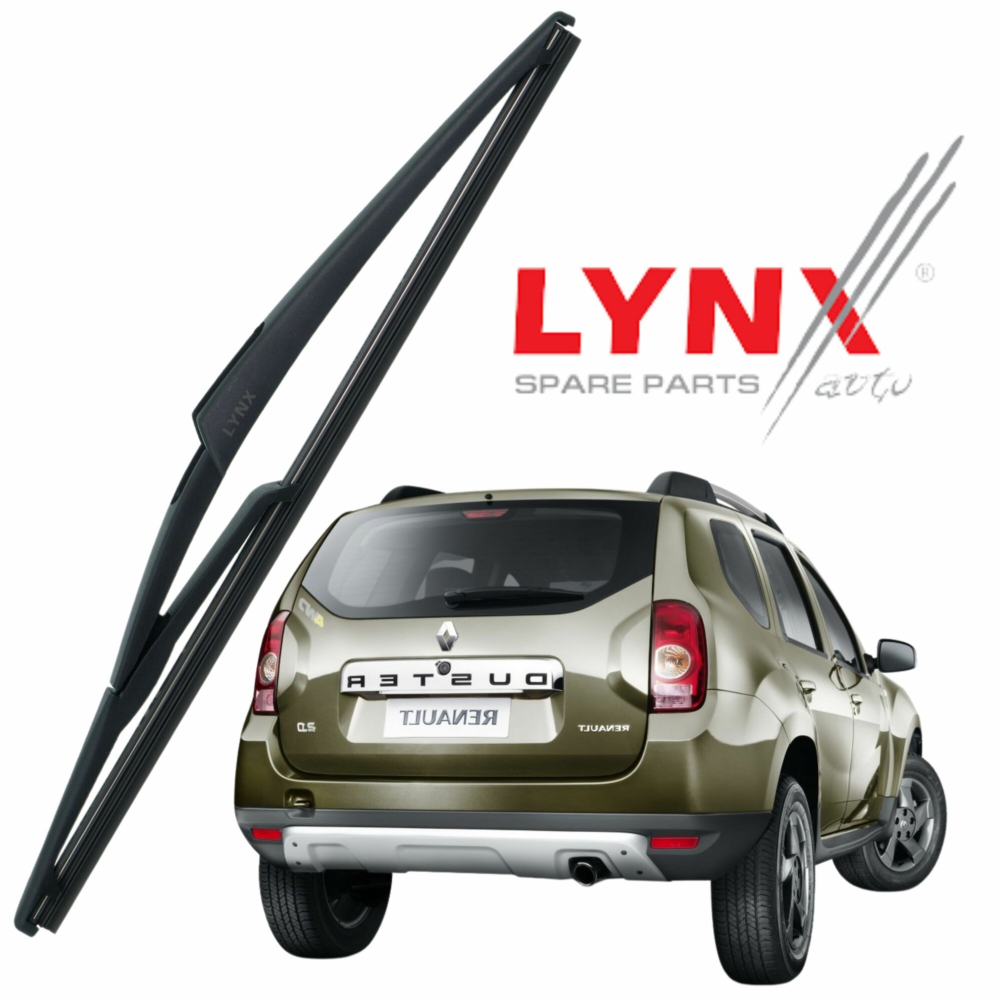 Дворник задний Renault Duster (1) HS / Рено Дастер 2010 / 2011 / 2012 Щетка стеклоочистителя задняя, 300мм