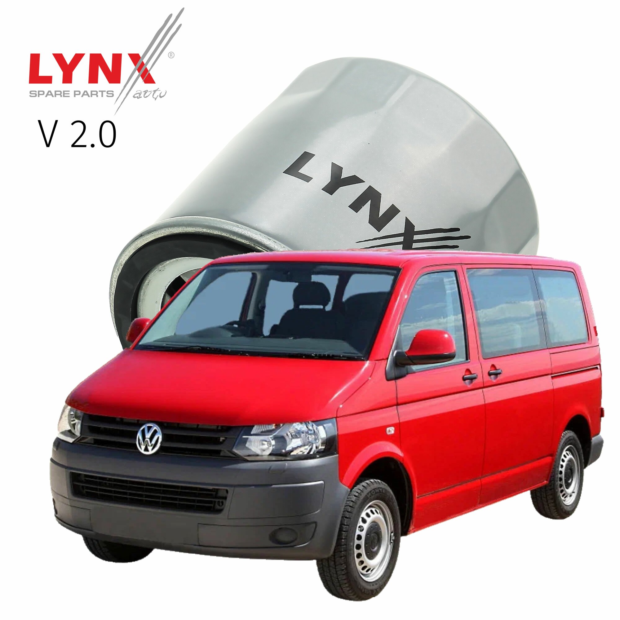 Фильтр масляный Volkswagen TRANSPORTER / CARAVELLE (5) / Фольксваген Транспортер 2002-2015 V2 CJKA/1шт LYNXauto