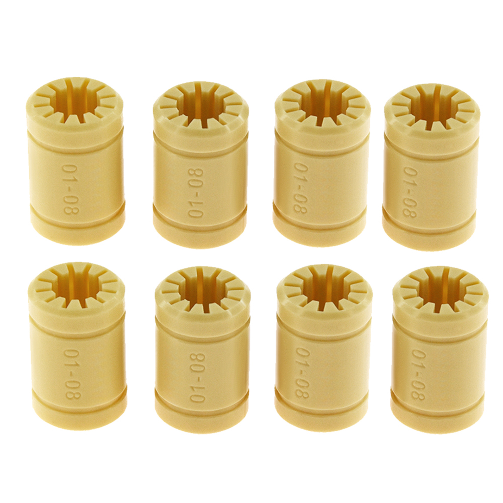 8pcs Подшипники линейные пластиковые LM8UU RJMP-01-08 Solid Polymer для 3D принтеров, валом 8mm