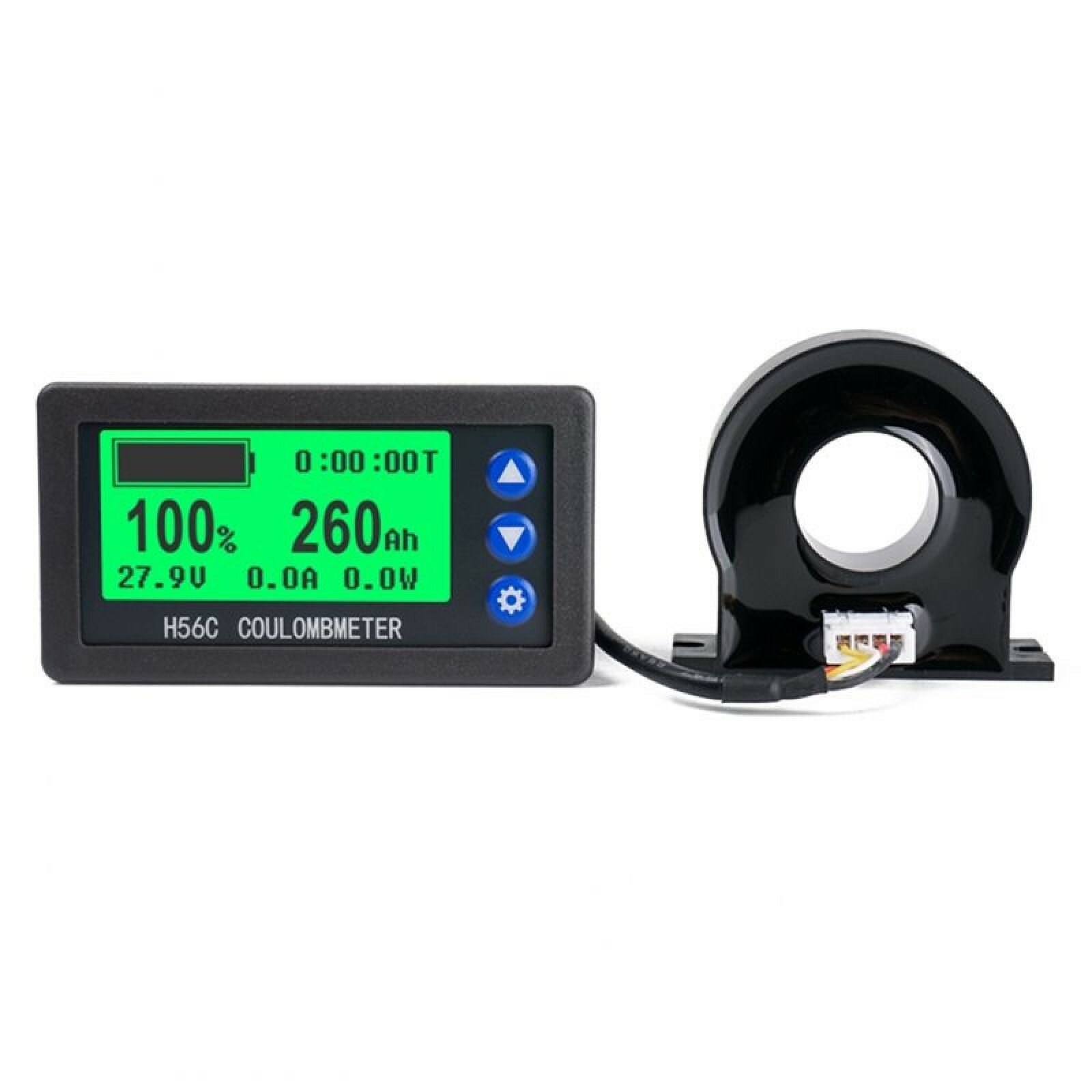 Монитор батареи MyPads DC 9-100В 400А с холловским сенсором, цветным дисплеем, амперметр и вольтметр