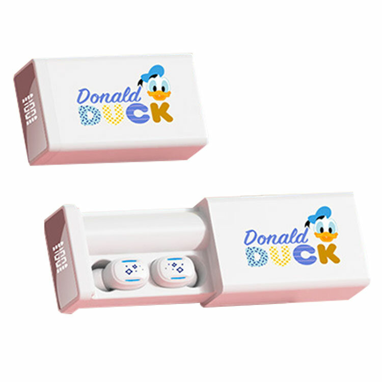 Наушники-вкладыши унисекс Disney LF226, Bluetooth, Power Bank, принт Donald Duck