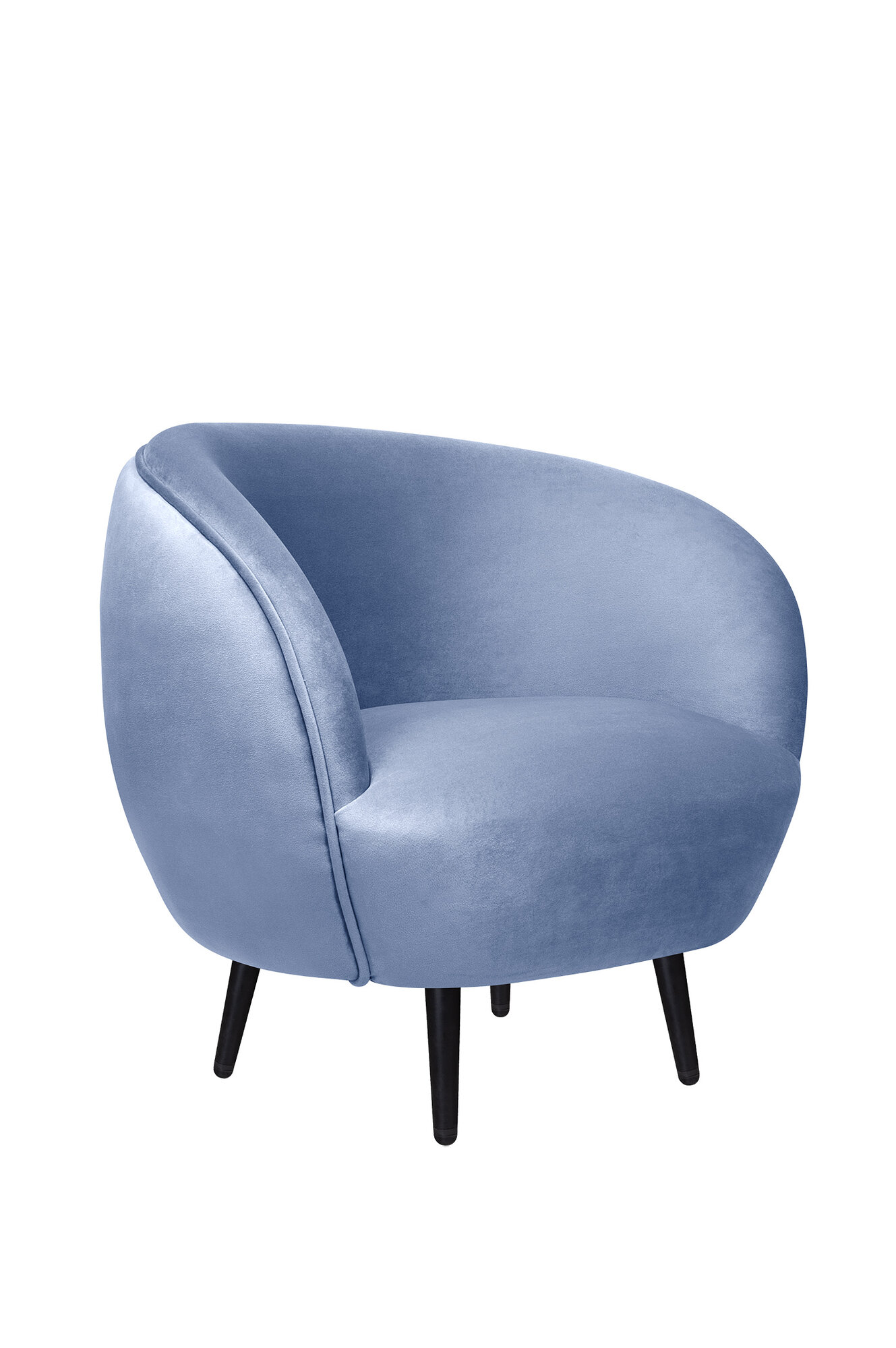 Кресло Mak-interior Small Sky на металлических ножках черного цвета