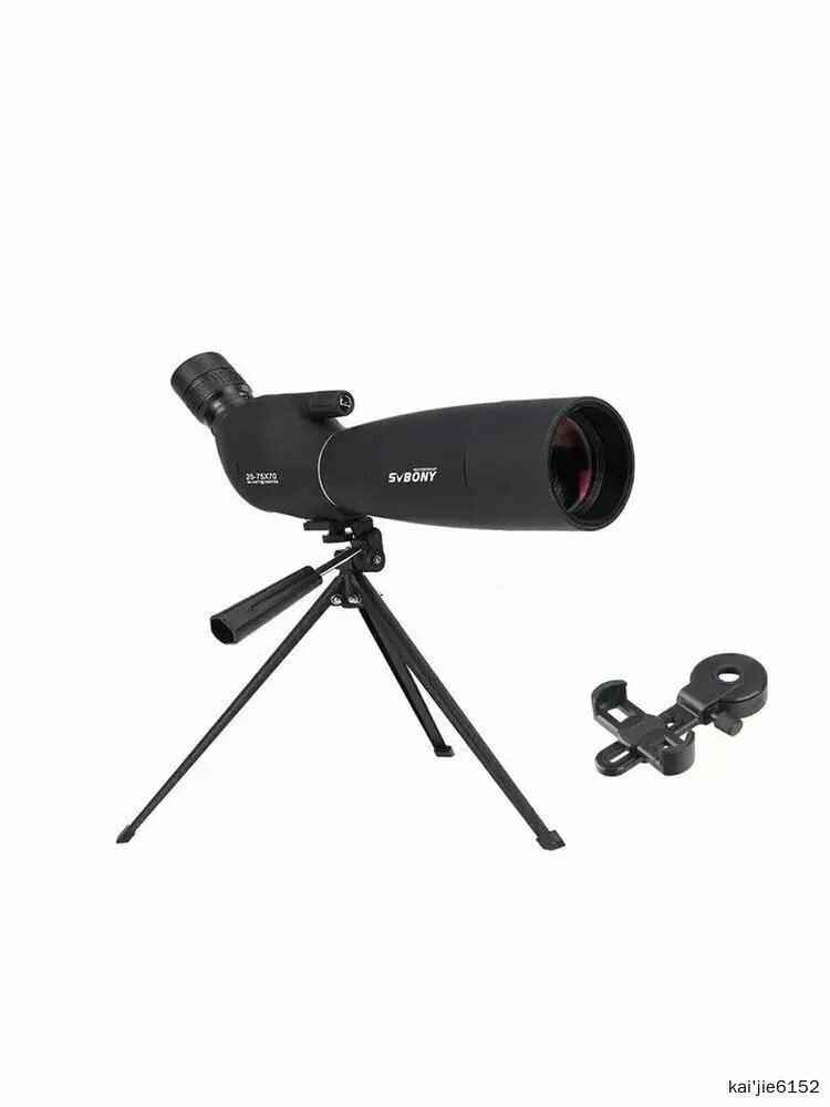 Телескоп 25-75х70мм, с подставкой для камеры мобильного телефона